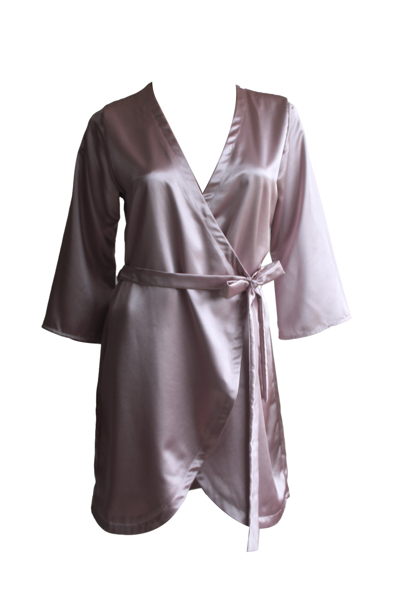 Chic Short Pink Robe - Stylish Comfort – Casaveve